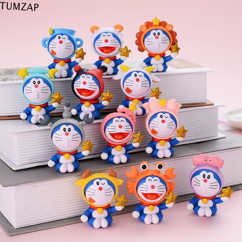 TUMZAP Doraemon Action Figure Collectible Moldel Kawaii การ์ตูนรุ่นของเล่น PVC รูปรุ่น Q ตุ๊กตา ...