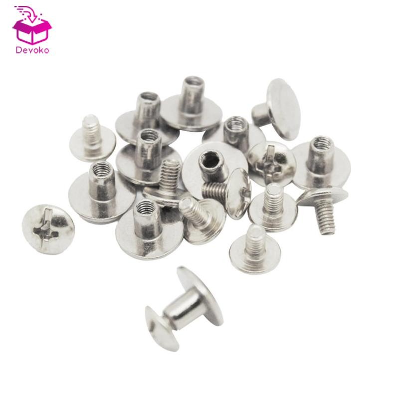 สกรู Rivets 10 ชิ้น สำหรับทำเข็มขัดและงานหัตถกรรม DIY | Shopee Thailand