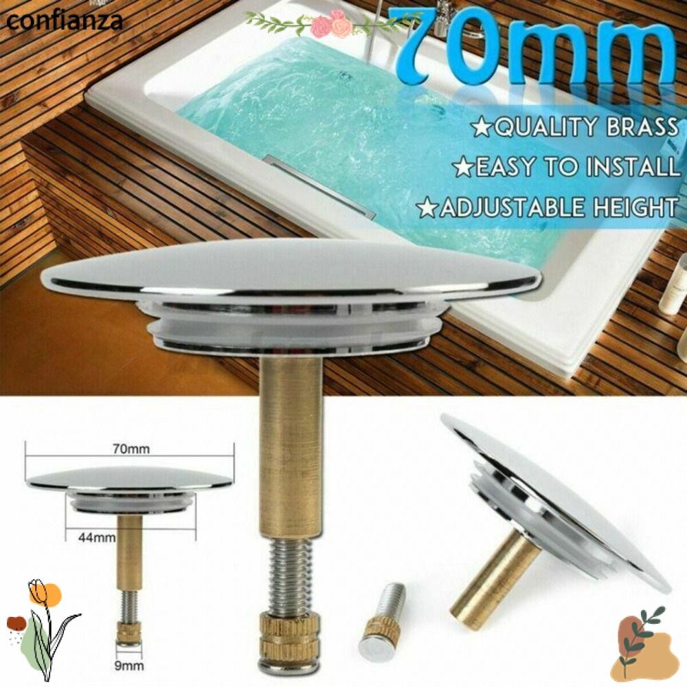 CONFIANZA 1 ชิ้นปลั๊กอ่างอาบน้ํา,ปรับทองเหลือง Bath Stopper, Pop Up ...