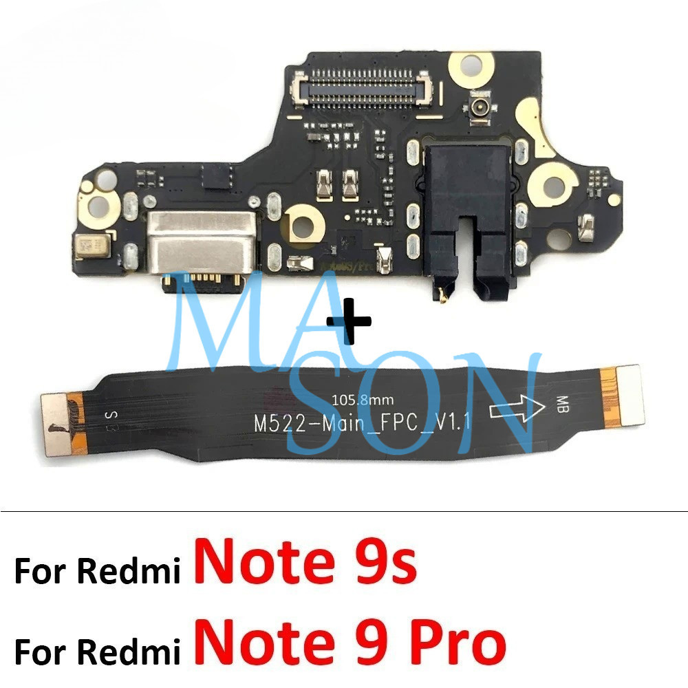 แท่นชาร์จสําหรับ Xiaomi Redmi Note 9s/Note 9 Pro พอร์ตแท่นชาร์จ USB ...