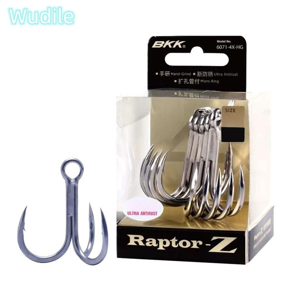 WUDILE 5/6/7/8 ชิ้นตกปลา Triple Anchor Hook, 4X Intensify Anti-rust ...