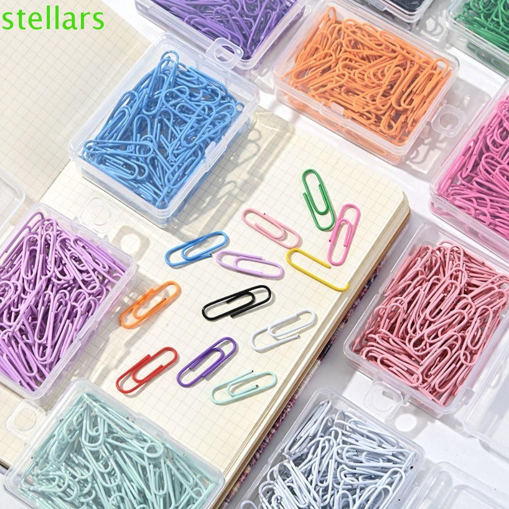 STELLARSYNC 50PCS คลิปหนีบกระดาษโลหะ, Creative Binding Bookmark คลิป ...