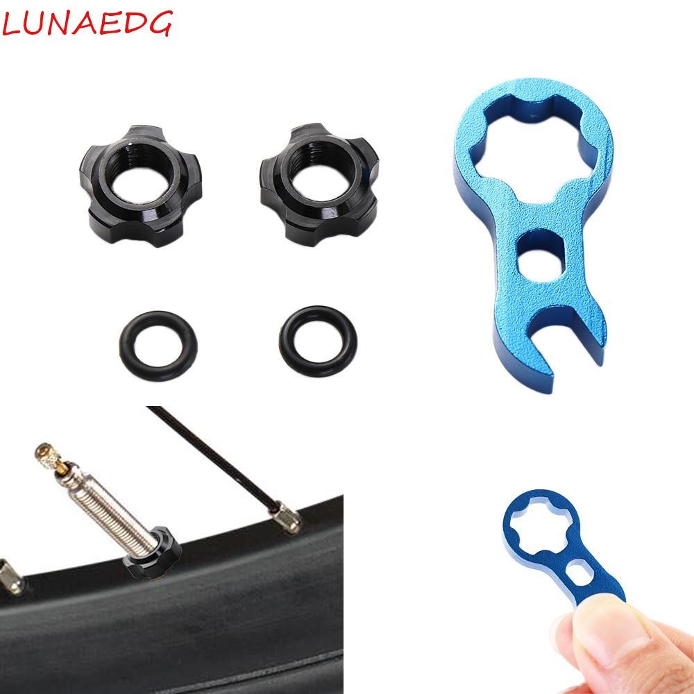 อุปกรณ์เสริม LUNAEDGE สำหรับจักรยาน: วาล์ว Nut Presta พร้อมเครื่องมือ ...