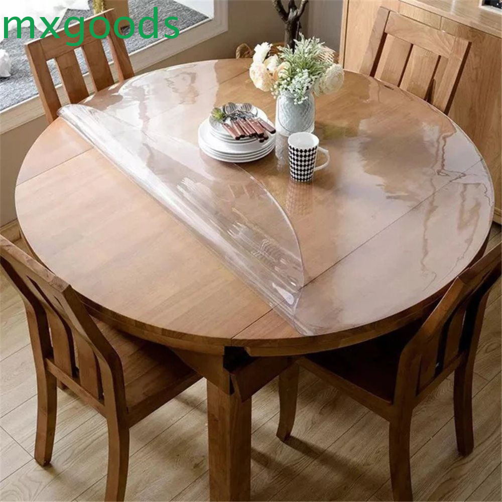 MXGOODS ผ้าคลุมโต๊ะ พีวีซี แบบโปร่งใส กันน้ำและกันมัน สำหรับครัวเรือน | Shopee Thailand