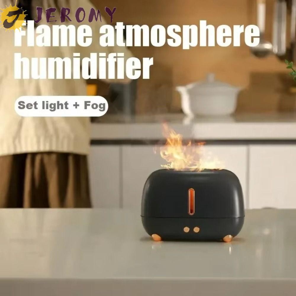 JEROMY เปลวไฟ Aromatherapy Diffuser, 7 สี Bonfire-shape Bonfire Air ...