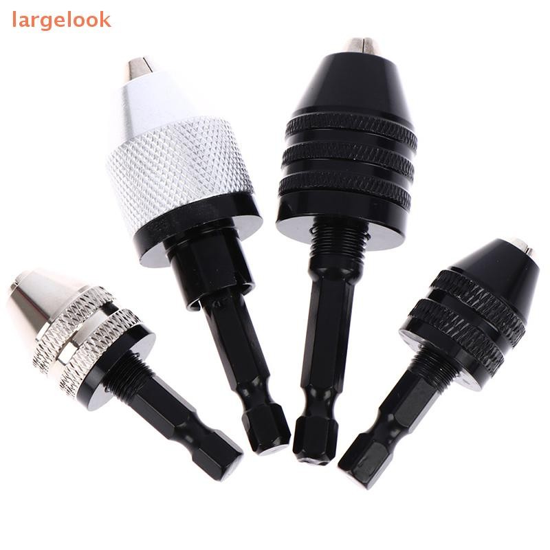 [largelook] 1/4 Hex Shank Keyless Drill Chuck Quick Change Adapter ...