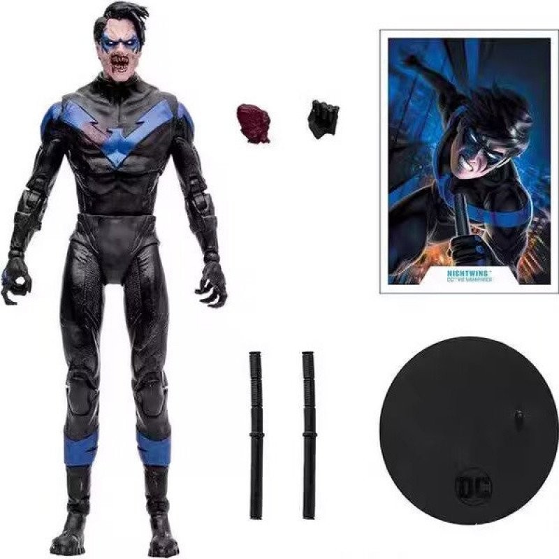 พร้อมสต็อก McFarlaneand DC Batman Figure Vampire Nightwing Robin ...