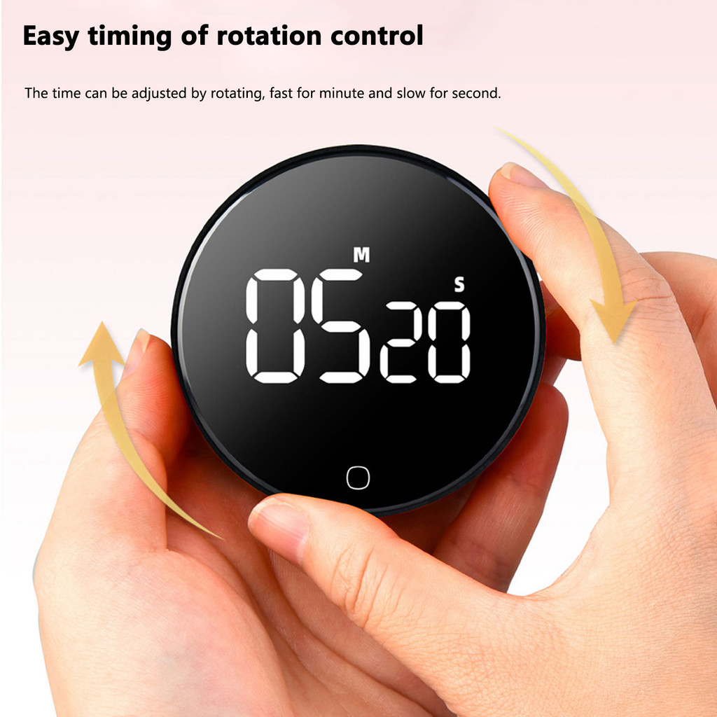 LED Digital Countdown Timer USB ชาร์จแม่เหล็กเบเกอรี่นับถอยหลังเตือน 3 ...