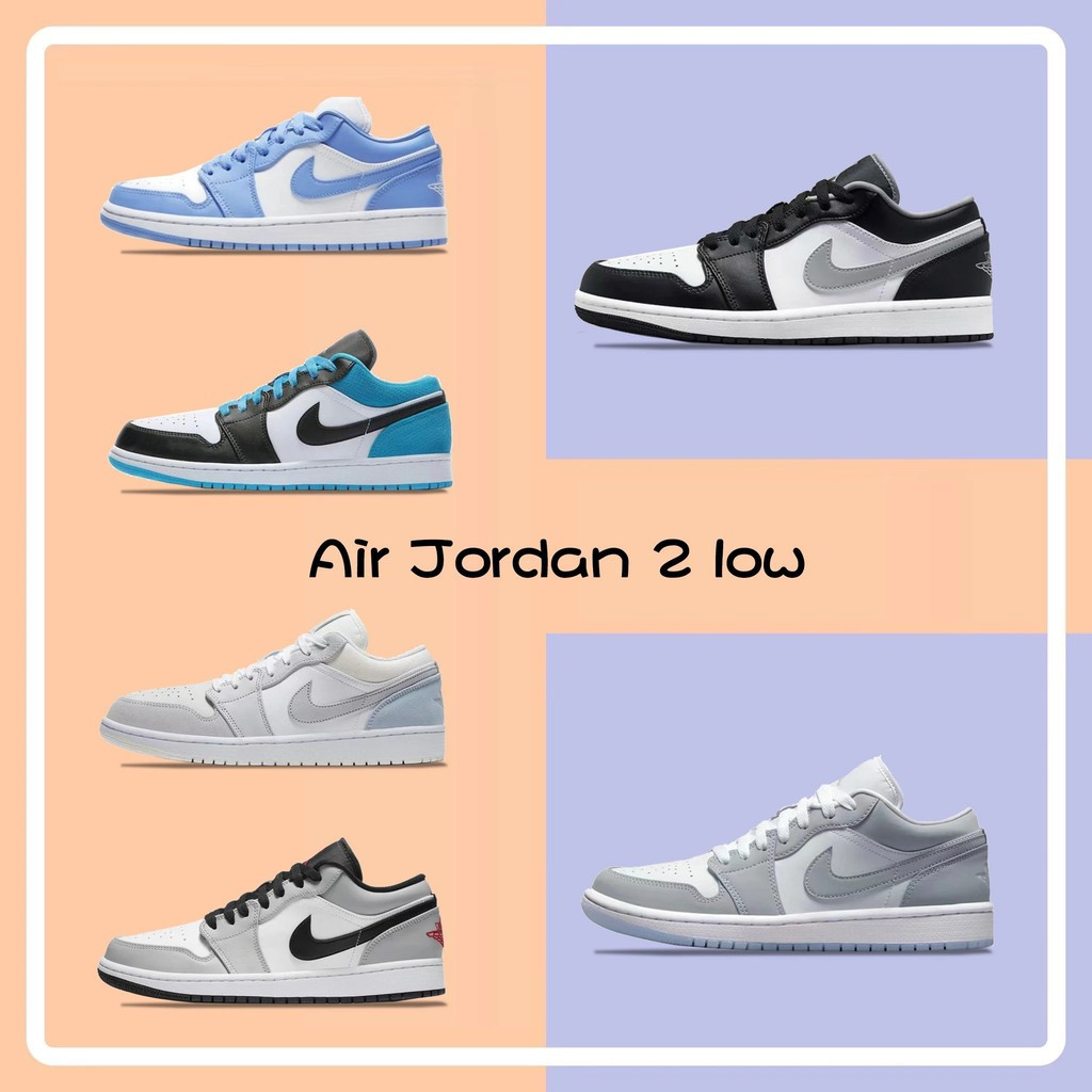 Air AJ1 low-Cut aj1 low-Cut Pure Original High Version University Blue ...