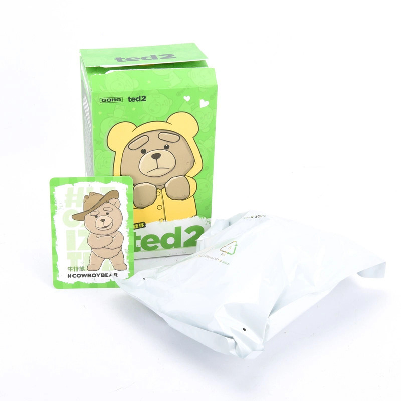 POP MART Gong Ted 2 Series ยืนยันพวงกุญแจรูปตุ๊กตาของเล่น - หมีคาวบอย ...