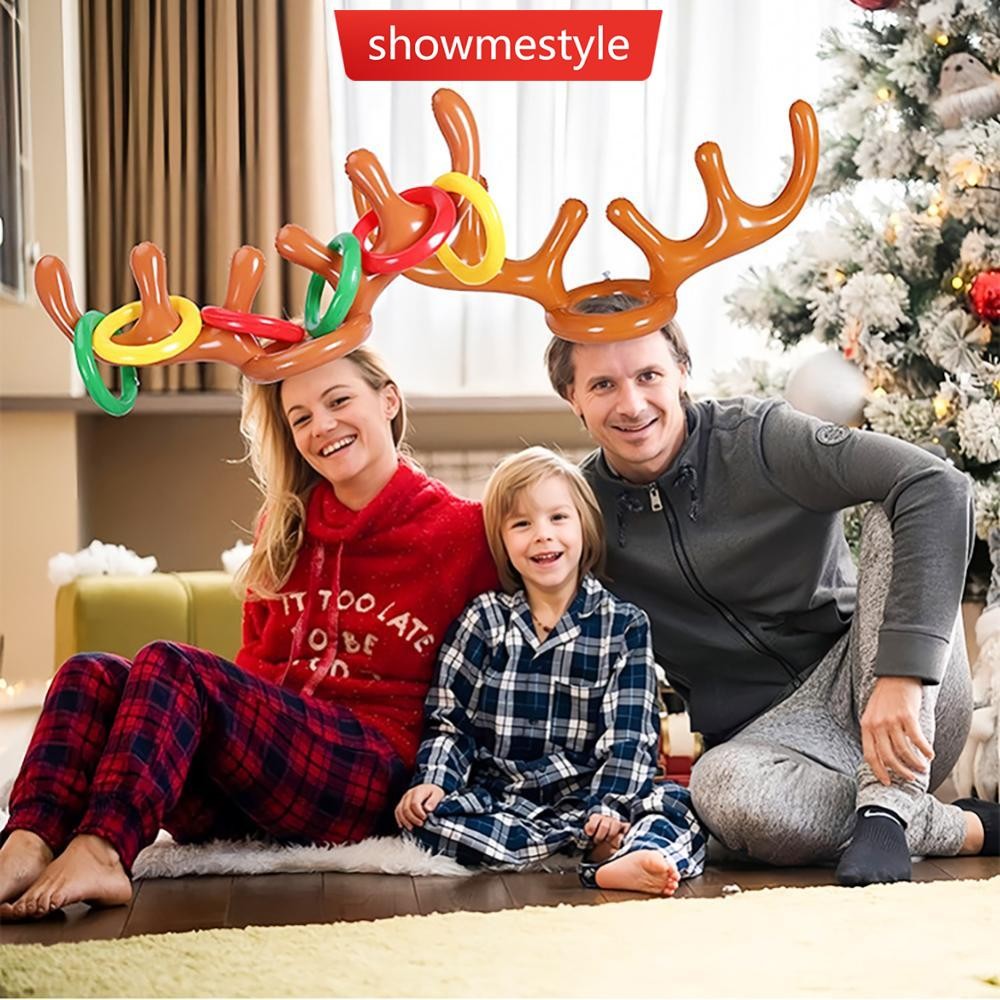 SES Christmas Ring Toss เกม Interactive Inflatable Headband Holiday Fun ...