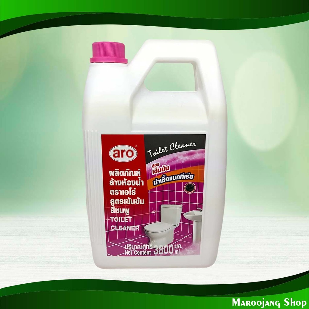 นํ้ายาล้างห้องนํ้าสูตรเข้มข้น สีชมพู เอโร่ 3800 มล. Concentrated Toilet ...