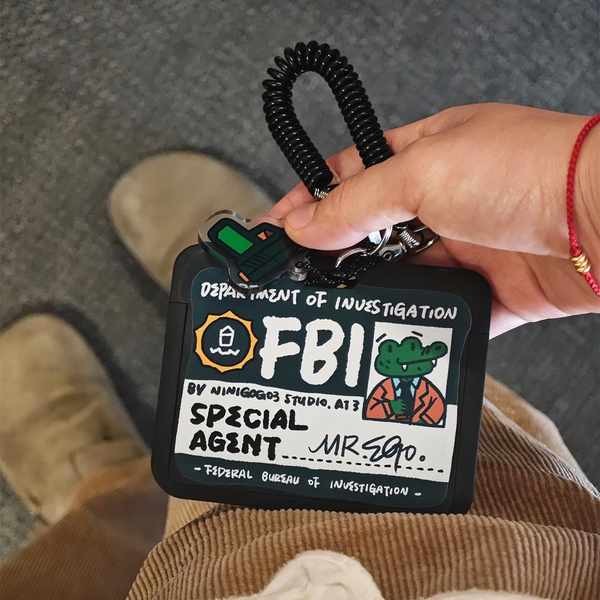 ซองใส่บัตร cardholder Ninigogo Original FBI Agent Card Holder Work Card ...