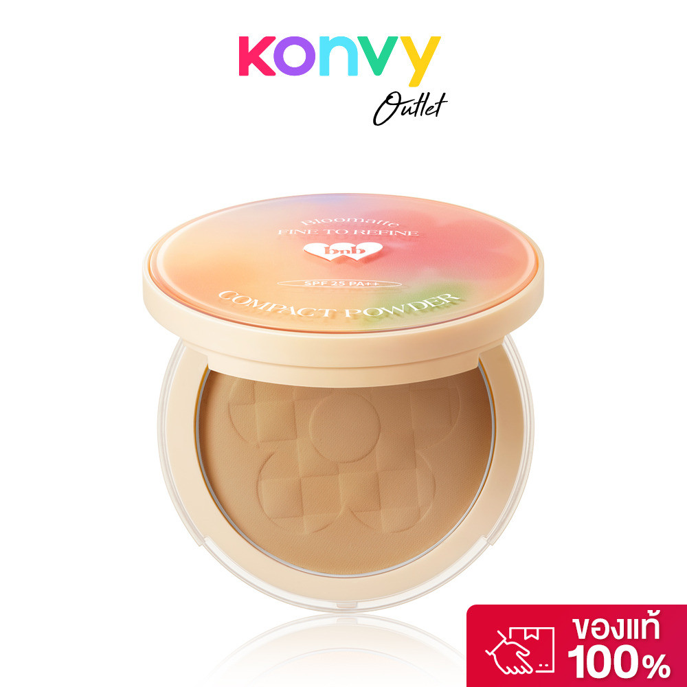 barenbliss Bloomatte Fine to Refine Compact Powder 6g แบร์แอนด์บลิซ ...