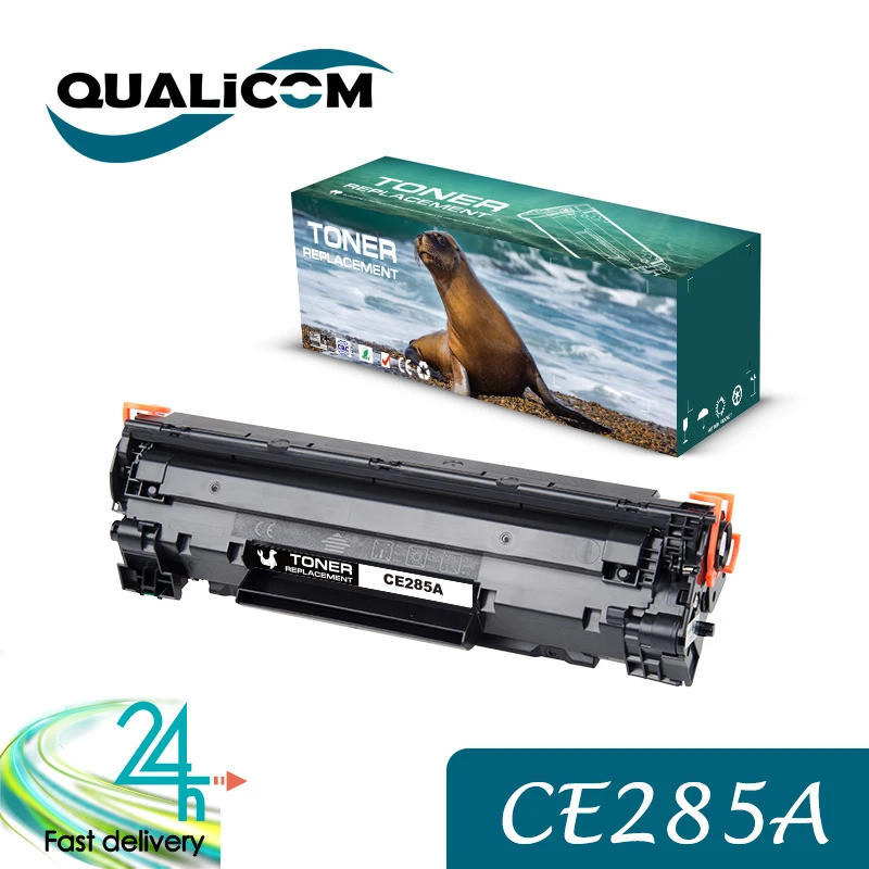 Qualcom CE285A 85A ใช้งานร่วมกับตลับหมึกสําหรับ HP LaserJet P1100 P1102 ...