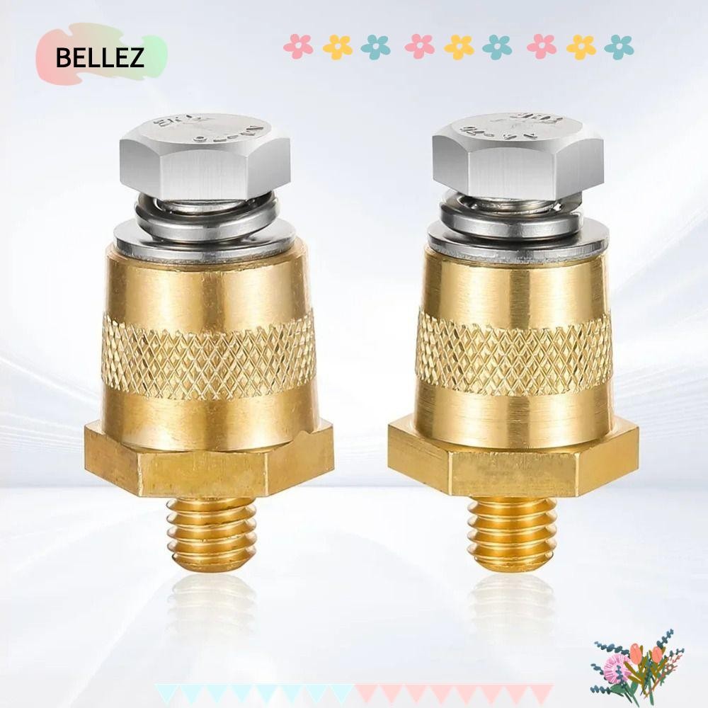 อะแดปเตอร์เสาแบตเตอรี่ BELLEZ ทองเหลืองพร้อมขั้วโพสต์แบตเตอรี่เกลียวตัว ...