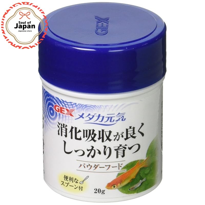 GEX GEX Medaka Genki Powder Food for Medaka Health with Convenient Spoon 20g GEX GEX Medaka ...