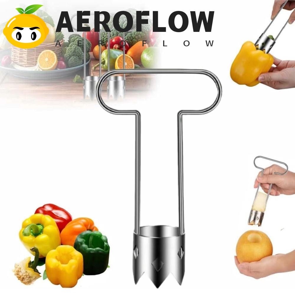 AEROFLOW ผลไม้ Corer Extractor, สแตนเลสแบบพกพา Core Remover, Universal ...