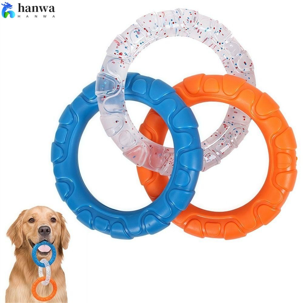 HANWA สุนัข Chew ของเล่นสุนัข Tug ทนทานน้ํา,สนุก TPR สีสันน้ําหนักเบา ...