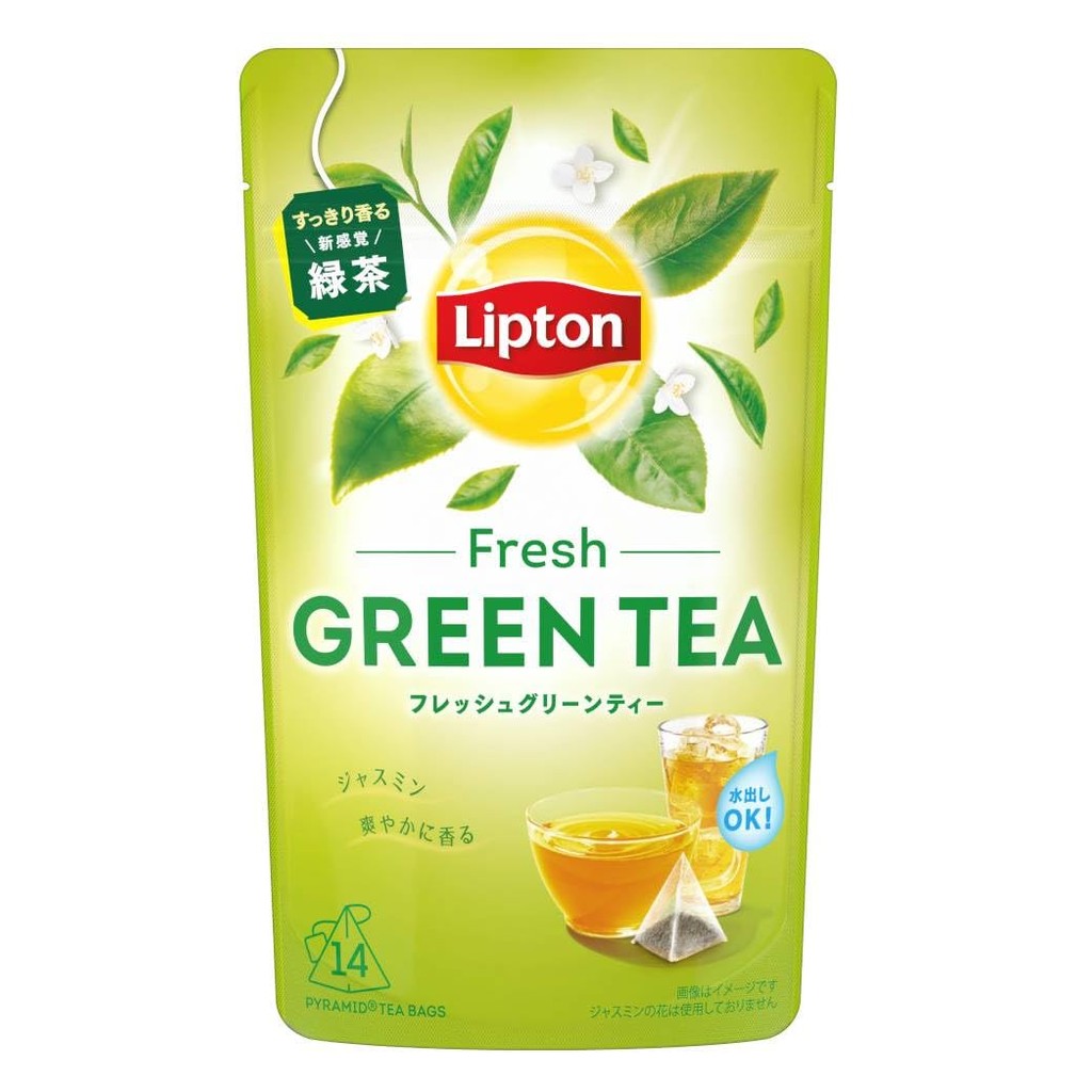 Lipton Green Tea Fresh Tea Bags 14P x 6 Bags | Shopee Thailand