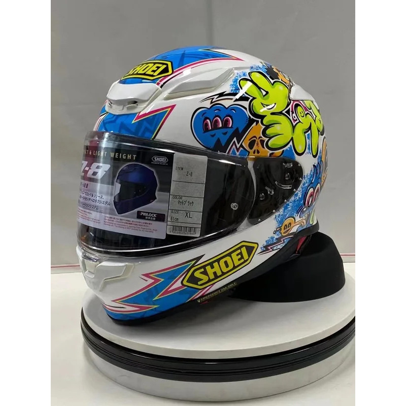 ReadyStockหมวกกันน็อคมอเตอร์ไซค์แบบเต็มหน้า shoei Z8 MURAL-TC-10 ...
