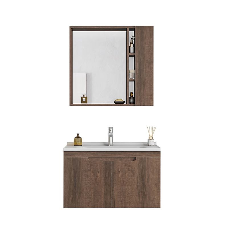 BATH&BATH BT-8689 ชุดตู้วางอ่าง +ตู้กระจก ลายไม้ | Shopee Thailand