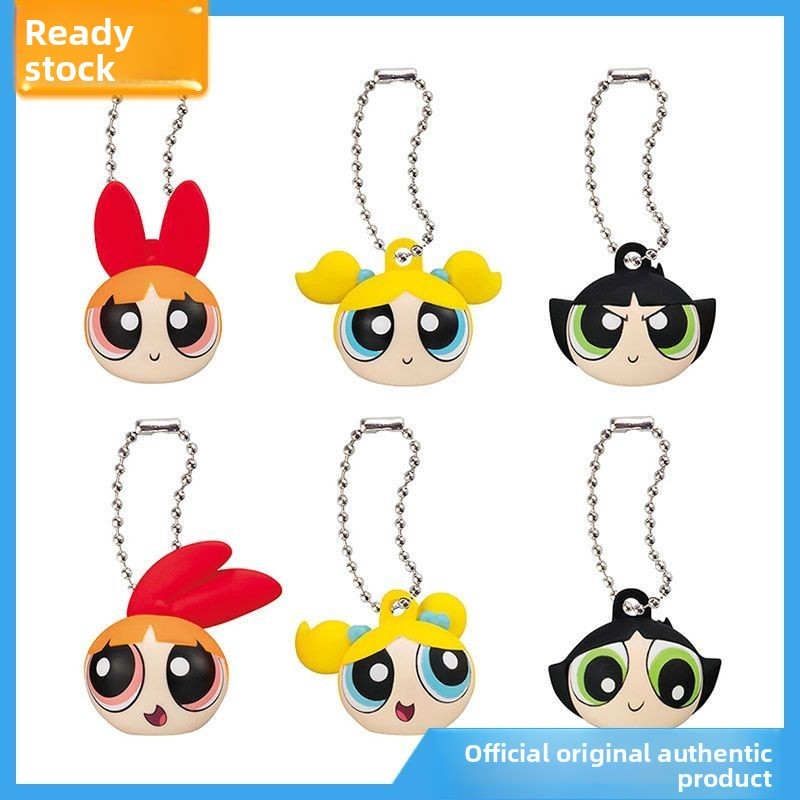 ของแท้ Bandai Powerpuff Girls Flower Bubble Fluffy ลิปสติกแคปซูลของเล่น ...