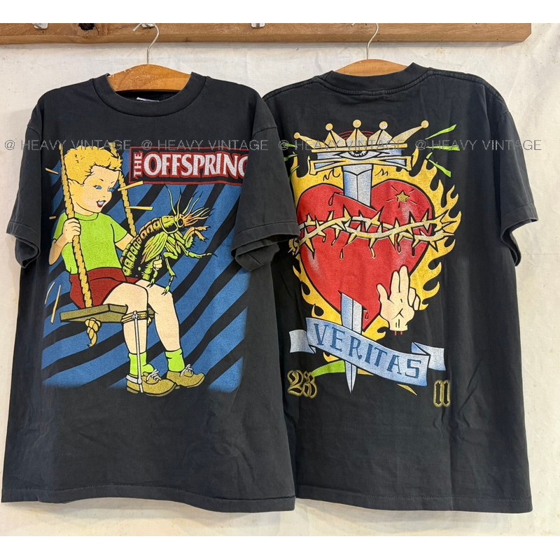 The OFFSPRING VERITAS Tour Bio Washed tag USA เสื้อทัวร์ วงร๊อค เสื้อ ...