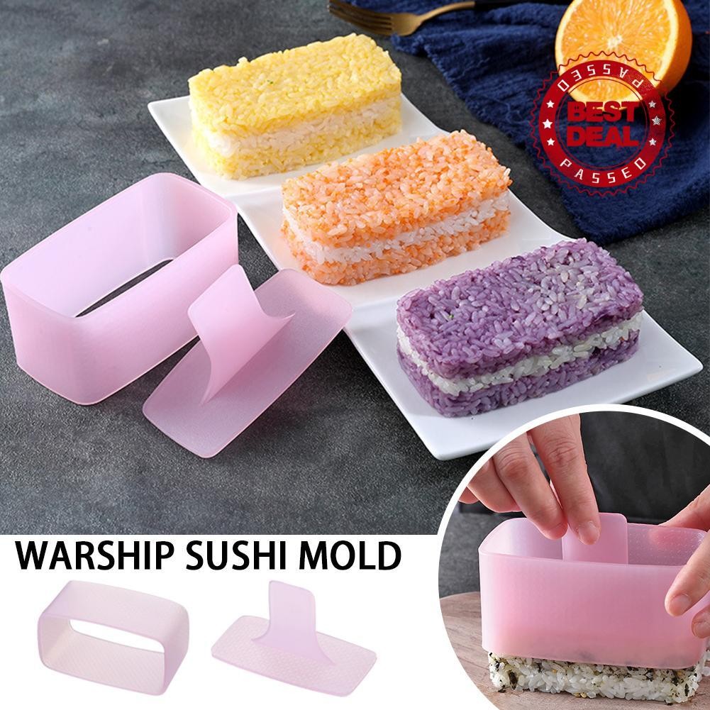 แม่พิมพ์ข้าว Musubi Maker Molder Warship Sushi Maker กล่องปลาสี่เหลี่ยม ...