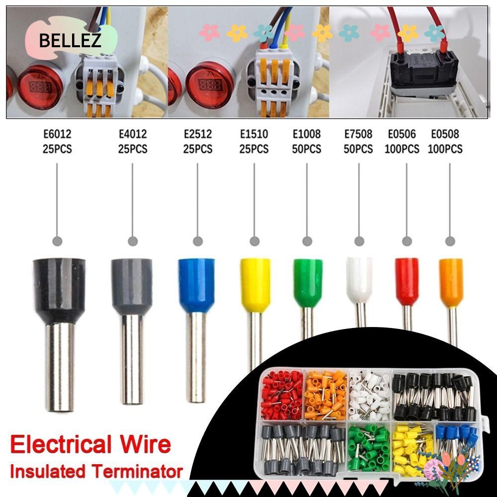 BELLEZ 300/400/700PCS Crimp Terminals ชุด E4012 E2512 E6012 E1510 บล็อก ...