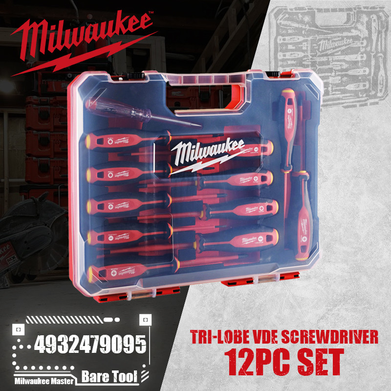 มิลวอกี 4932479095 Tri-Lobe VDE ไขควง 12PC ชุดเครื่องมือช่าง | Shopee ...