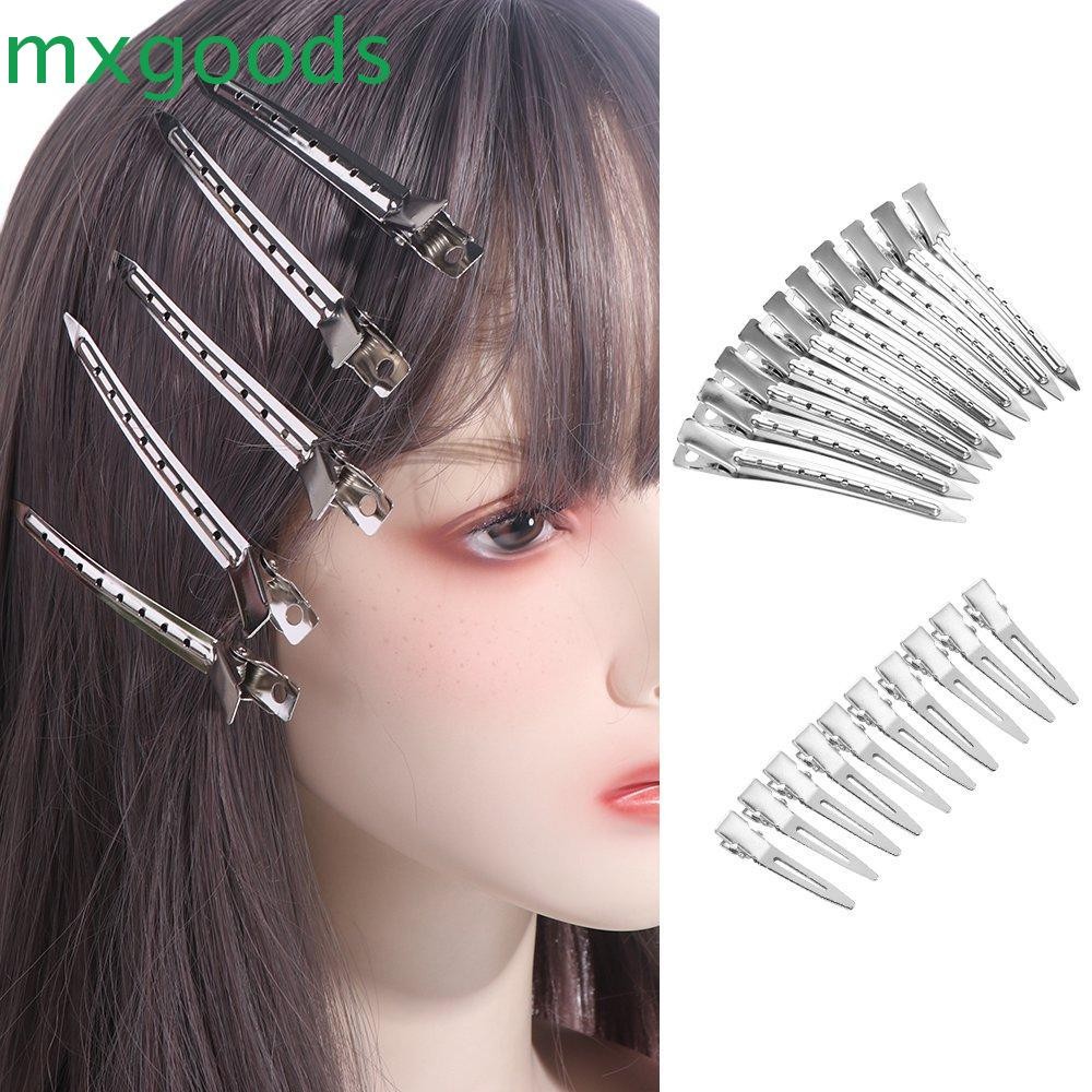 MXGOODS กิ๊บติดผม 10 ชิ้น ออกแบบมืออาชีพ สำหรับทำผมและแต่งหน้า ทนทานต่อแรงเสียดทาน ไม่พับยับได้ ...