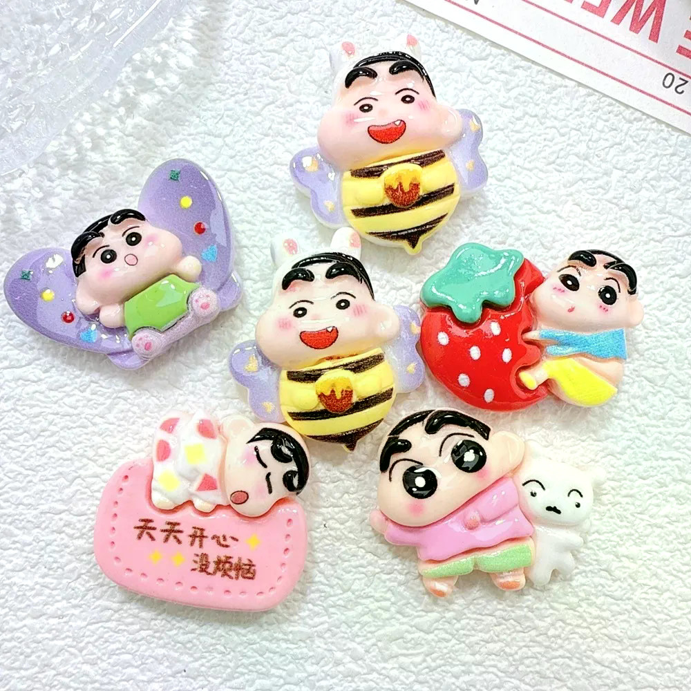 เครื่องประดับตกแต่งด้วยเรซิน Shin-Chan แบบ DIY Kit กาวครีม พวงกุญแจ ...