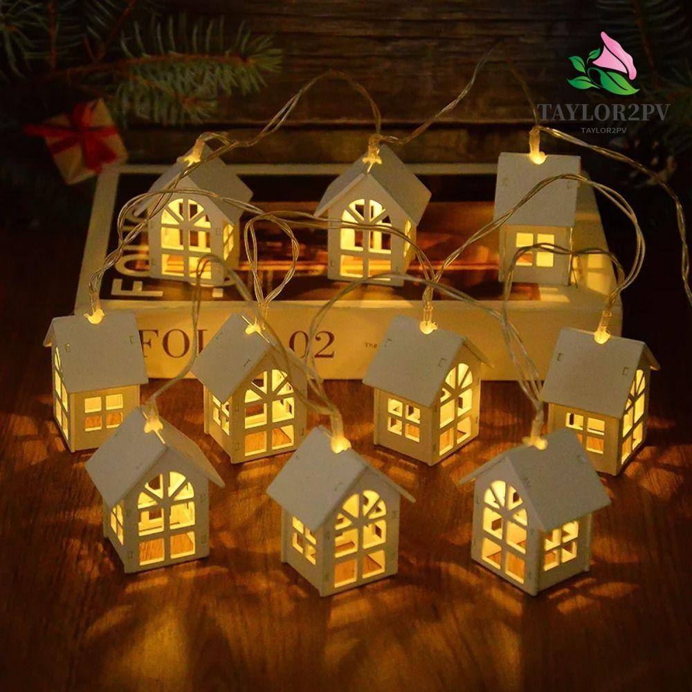 TAYLOR2PV คริสต์มาส LED String โคมไฟ,ความยาว 2M กันน้ําไม้ House Light ...