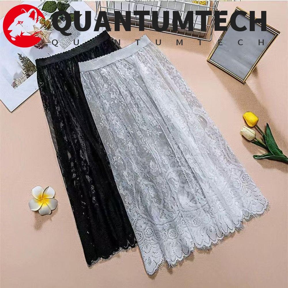 QuantumTech กระโปรงรอง Petticoat ลายดอกไม้ ขนาดเอวสูง 75 ซม., เหมาะสำหรับแฟชั่น Streetwear ...