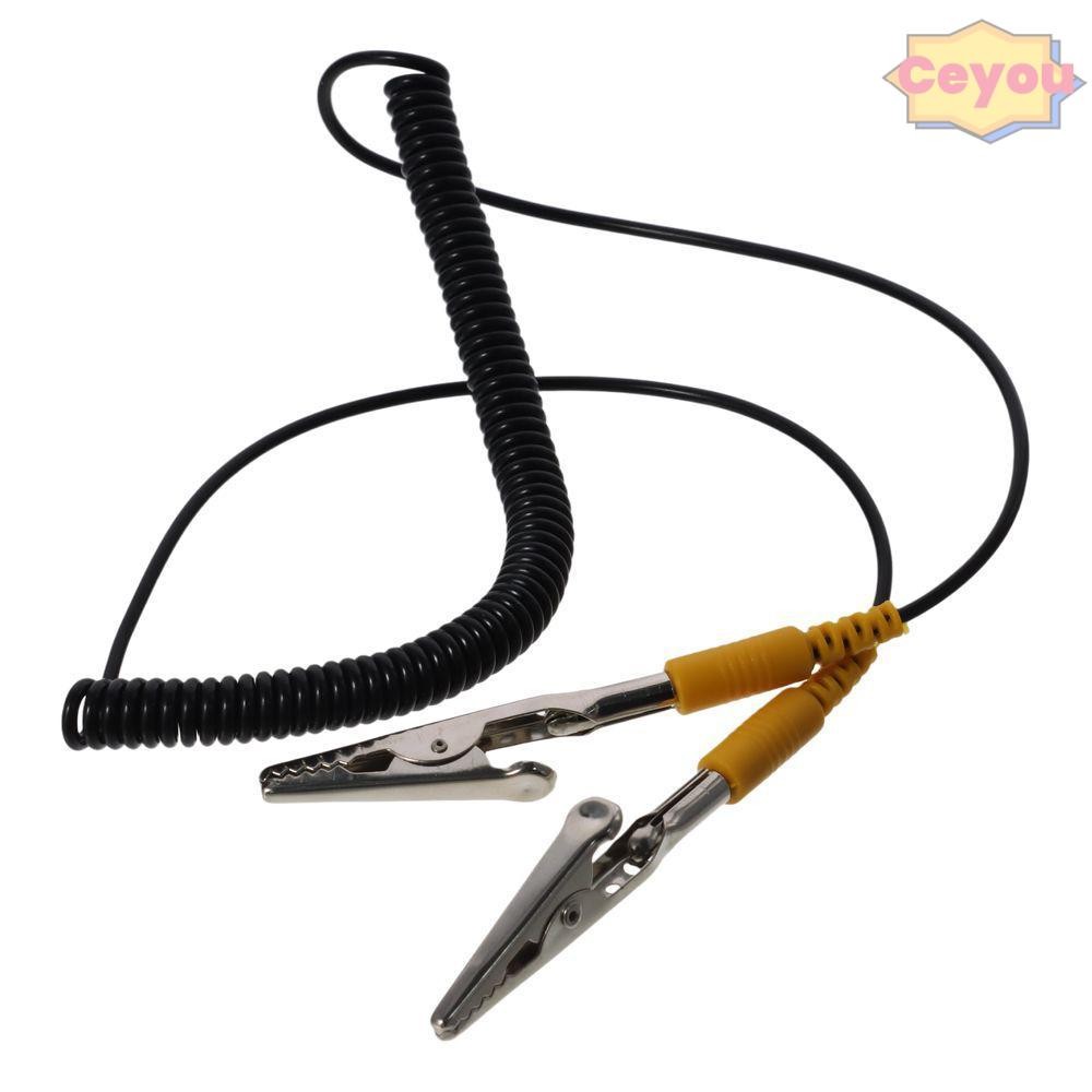 COYOU สายกราวด์ ESD ป้องกันไฟฟ้าสถิต, PU,Metal 180 ซม. / 71" สายขด, ยู ...