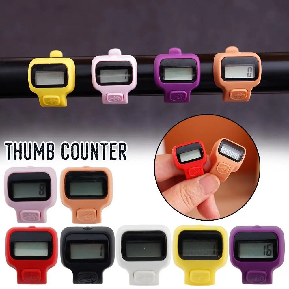 จอแสดงผลดิจิตอล Mini Electronic Finger Counter Hand Tally Clicker รี ...