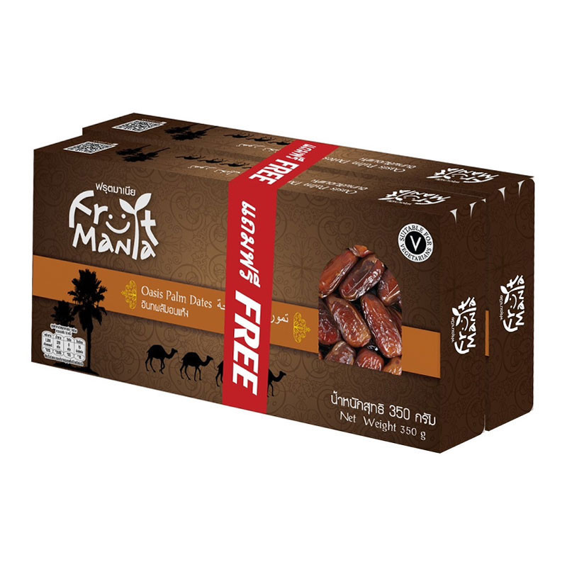 ฟรุ๊ตมาเนีย อินทผลัมอบแห้ง 350 ก. (FRUIT MANIA Dried Date Palm Fruit ...