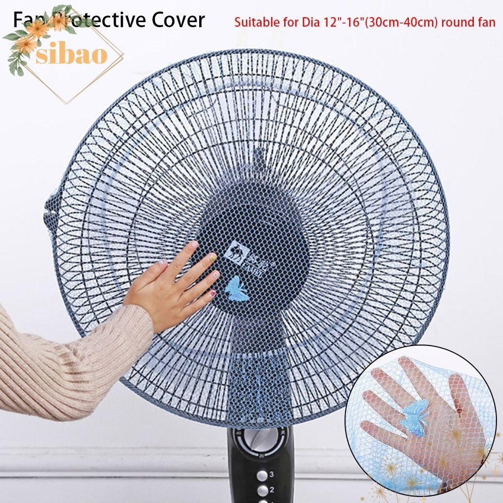 SIBAO พัดลมไฟฟ้าขนาด 38 ซม. กันฝุ่นและปกป้องนิ้วเด็กสำหรับฤดูร้อน ...