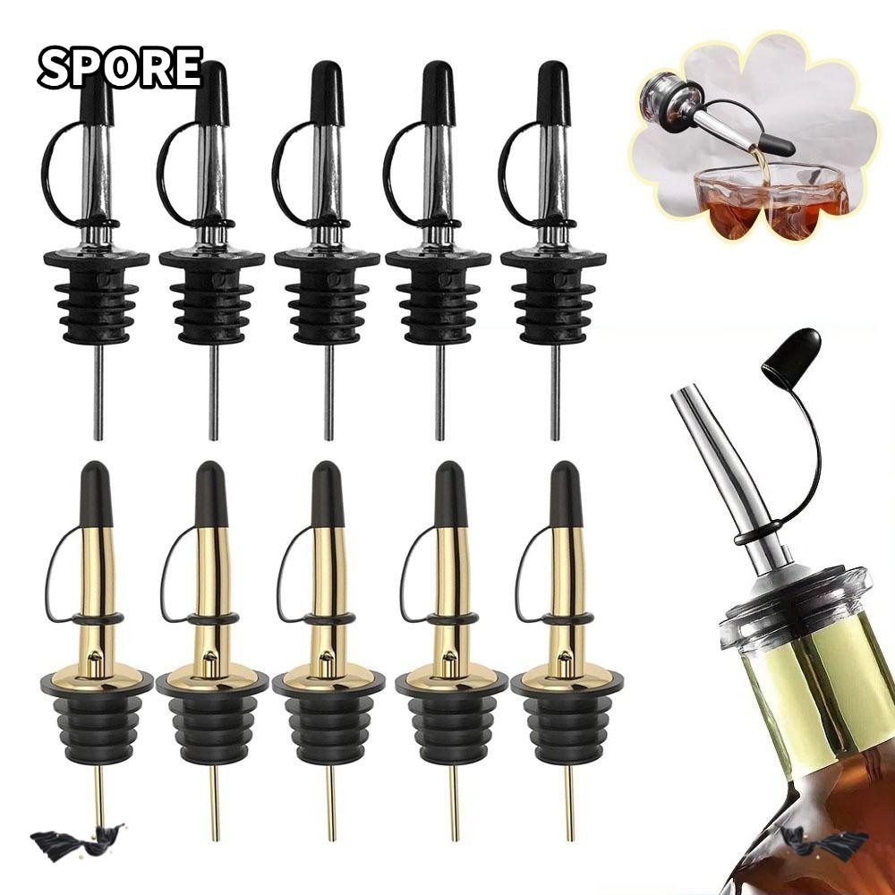 SPORE สุรา Pourer, Tapered Spout Flow Wine Pourer, สแตนเลสทนทานขวดไวน์ ...