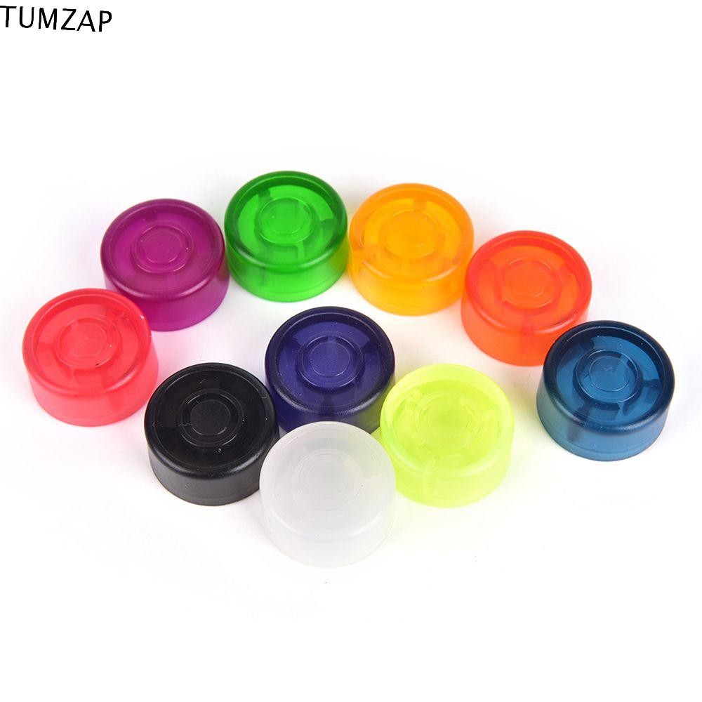 TUMZAP กีตาร์สวิทช์เหยียบหมวกอุปกรณ์เสริม 10 ชิ้น/แพ็คเครื่องขยายเสียง Candy ฝาครอบปุ่มกันชน ...