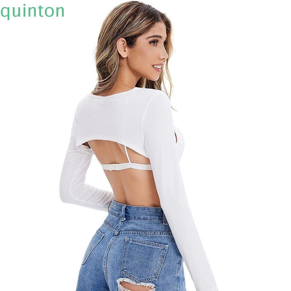 QUITON แขนเสื้อลายผ้าไหมน้ำแข็ง ป้องกันแสงแดด UV พร้อมความยืดหยุ่นสูง ...