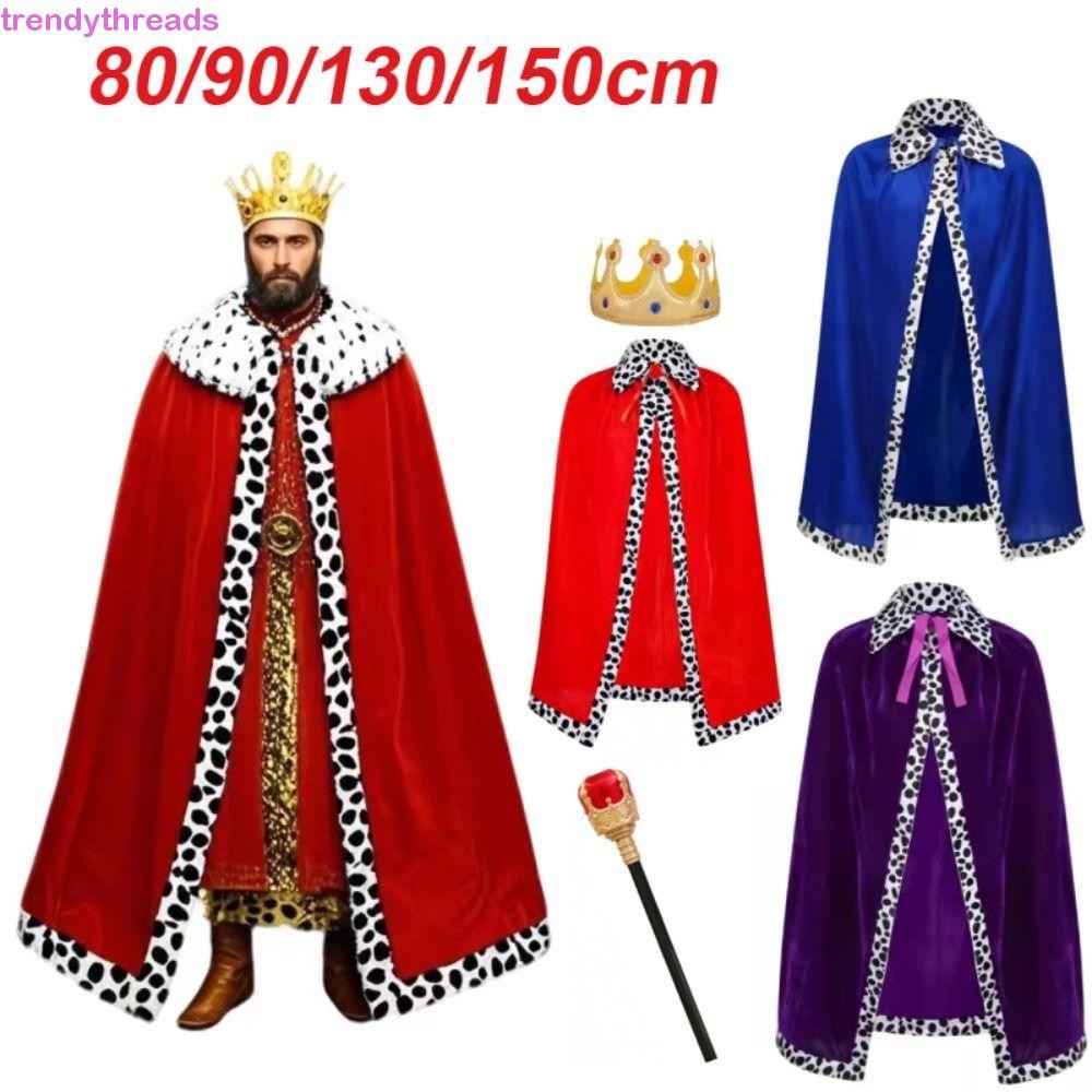 TRENDYTHREADS เสื้อคลุมฮาโลวีน King, 80/90/130/150 ซม.คอสเพลย์ปาร์ตี้ ...