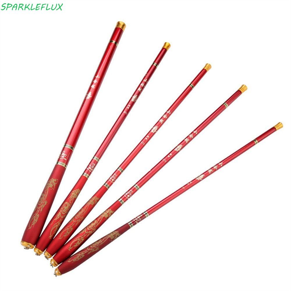 SPARKLEFLUX คันเบ็ดยืดได้ วัสดุคาร์บอนไฟเบอร์Ultra-light สำหรับตกปลาใน ...