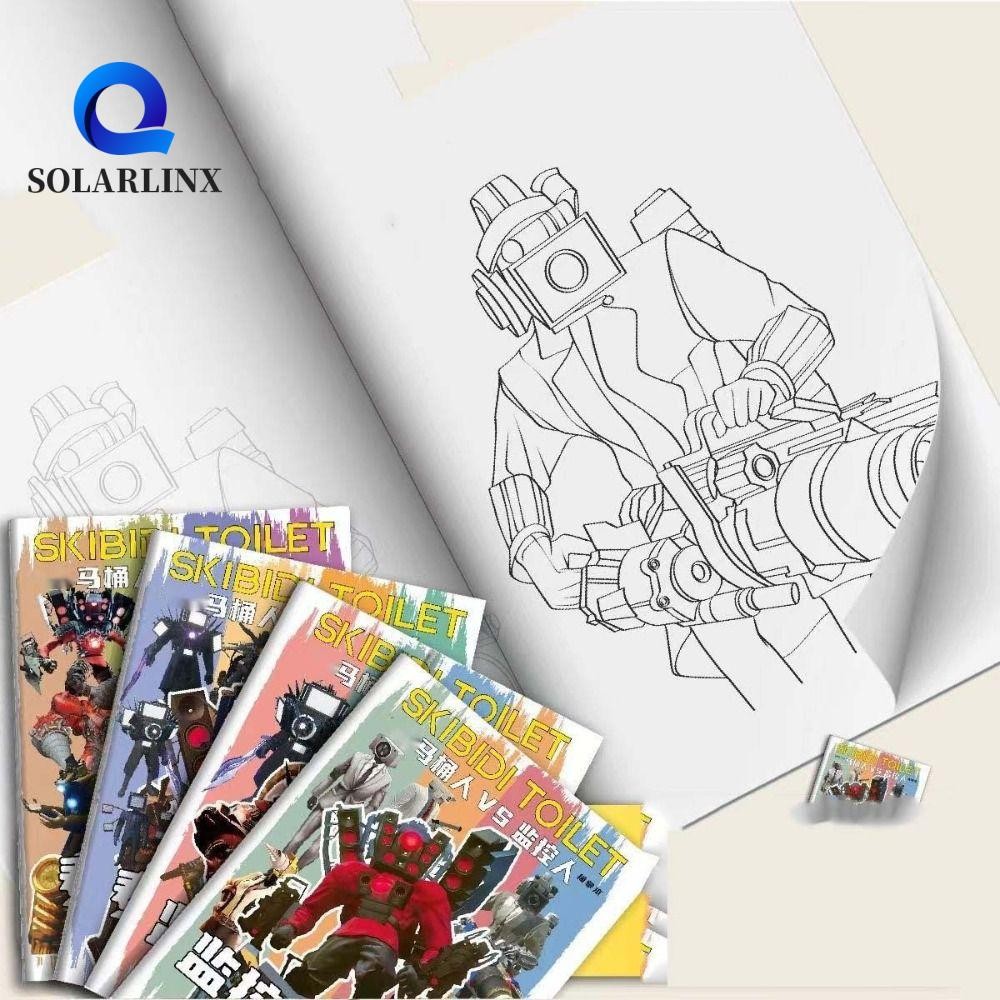 SOLARLINX Manga Sketching Tutorial, Titan TV Man Novice Zero Basic Skibidi Toilet Hand Drawn ...