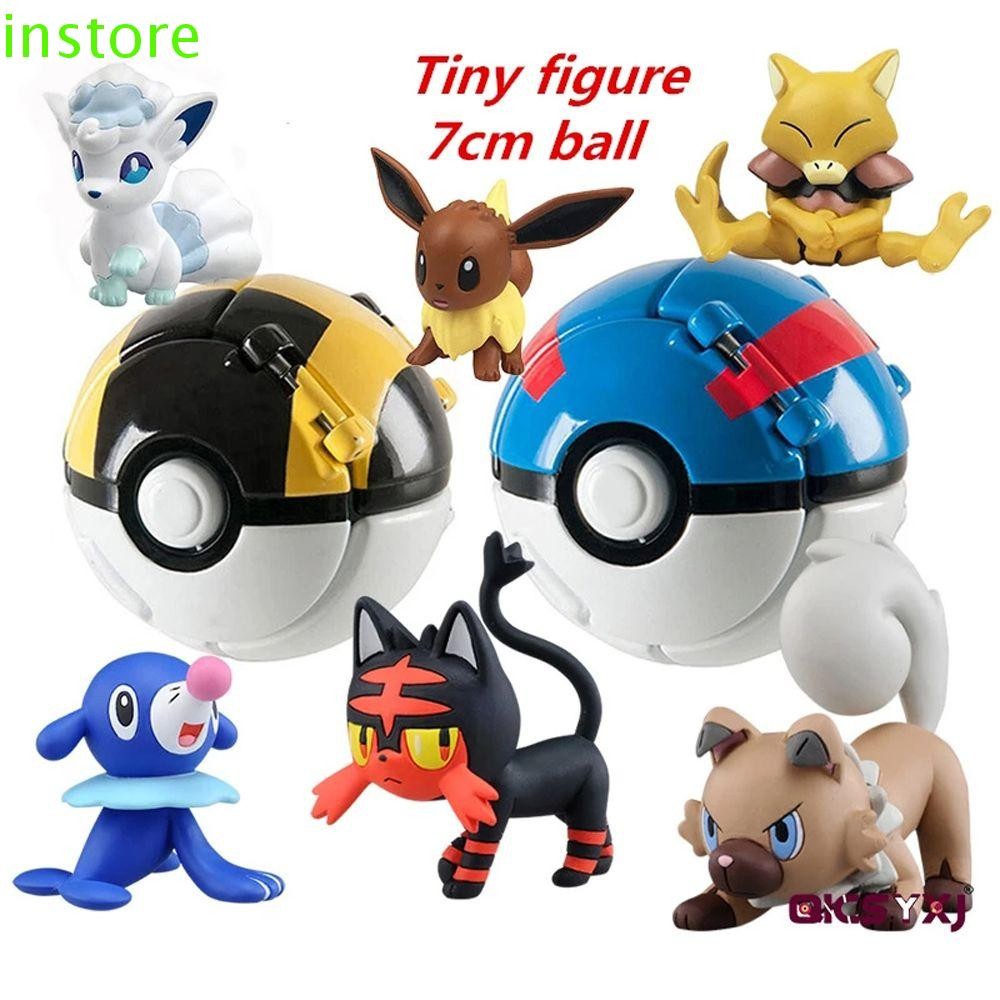 INSTORE Pokeball Vulpix Litten Rockruff Action Figure กระเป๋าของเล่น ...