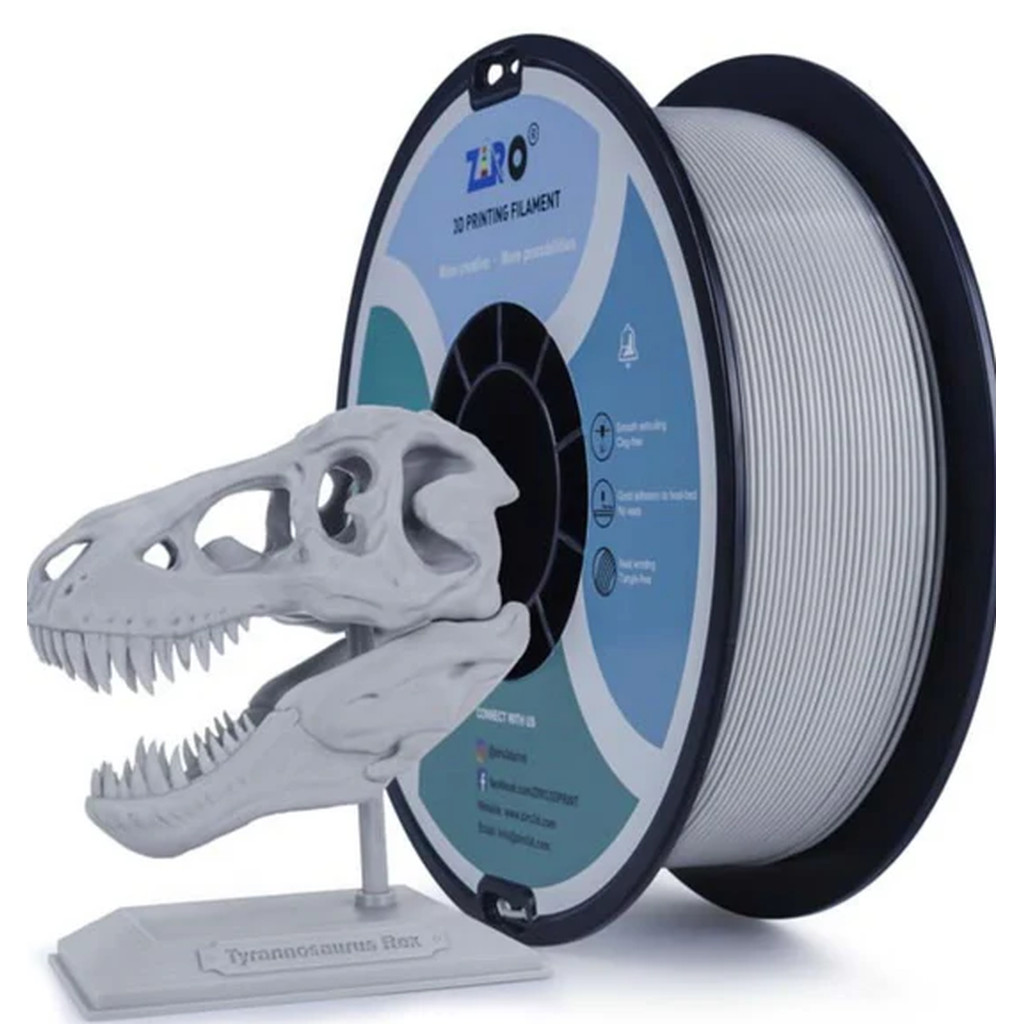 Ziro Filament เส้นพลาสติก ASA สีเทา GREY 1.75mm 1kg | Shopee Thailand
