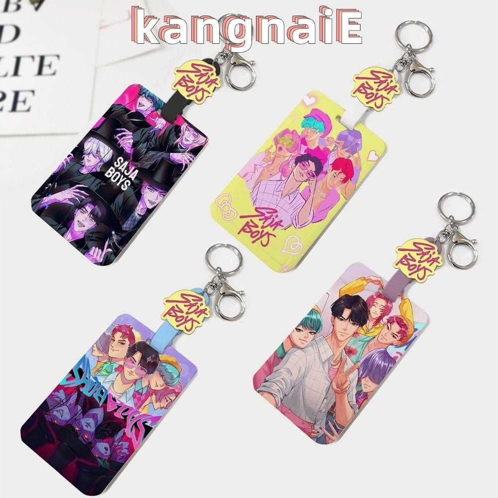KANGNAI Kpop Demon Hunters Photocard แบบพกพาพร้อม Lanyard Photocard Holder, Huntrix Saja Boys ...