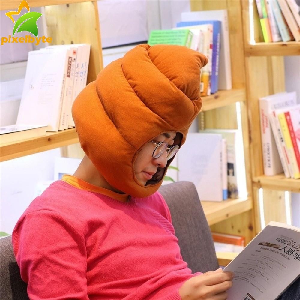 หมวกPIXELBYTE ทรงประติมากรรมทรายแปลกตา นุ่มสบาย สวมใส่ได้ในงานปาร์ตี้หรือเล่นสนุก | Shopee Thailand