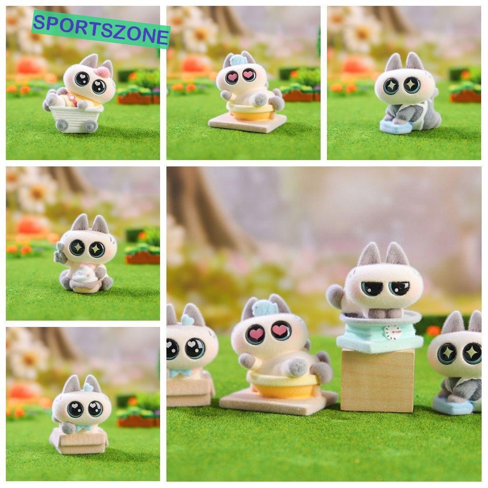 SPORTSZONE ขนาดเล็กสยาม Flocking ของเล่น,สุ่ม Lucky รุ่น Q สยาม Flocking อะนิเมะรูป,คอลเลกชัน ...